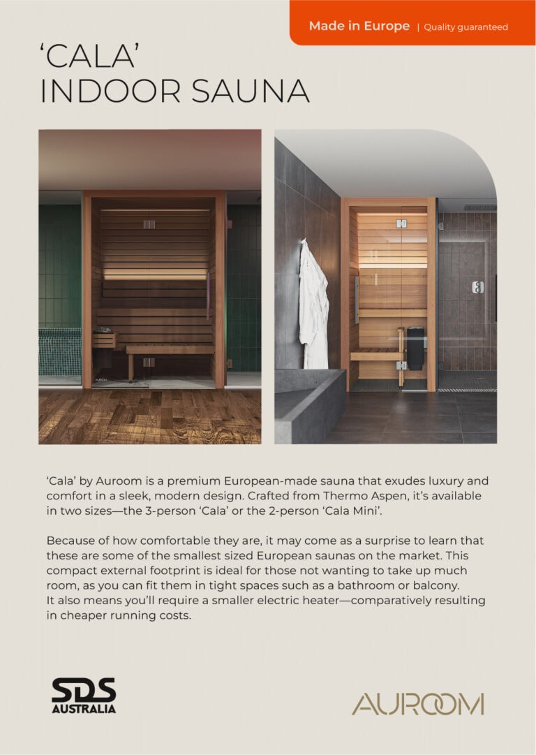 ‘Cala Mini’ Indoor Sauna | SDS Australia